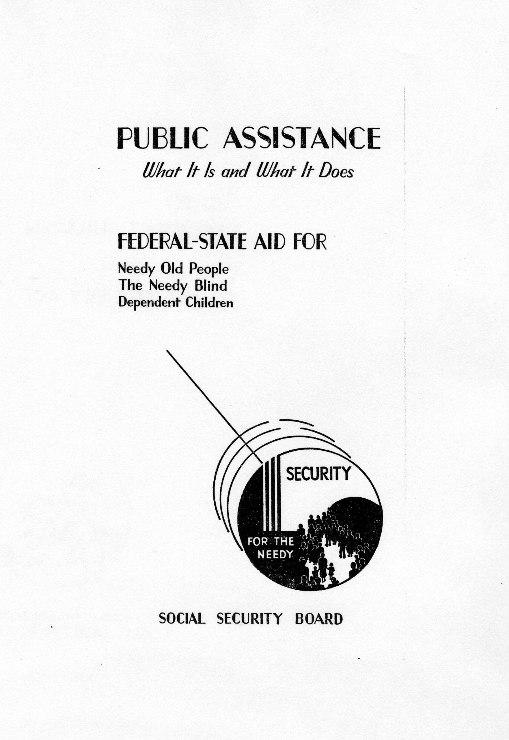Dorothea Lange - OMCA Social Security pamphlet collected by Lange