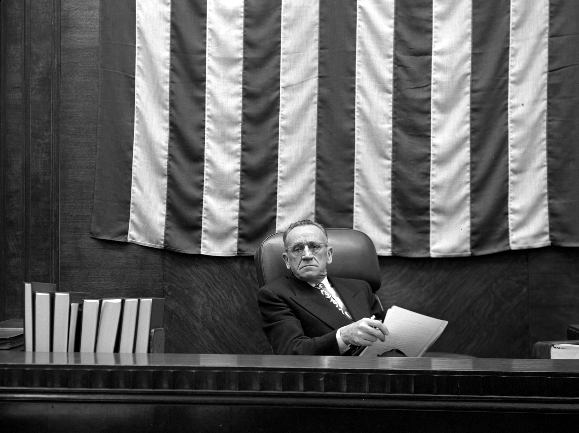 Dorothea Lange - OMCA Untitled (Judge Fox, Alameda County Courthouse)